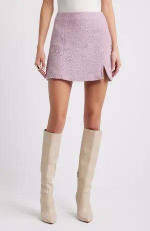 Open Edit Tweed Mini Skirt In Purple Dawn - 45% Off | Editorialist